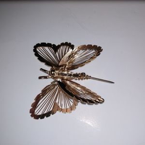 Monet | Jewelry | Vintage Monet Filigree Gold Tone Butterfly Brooch ...